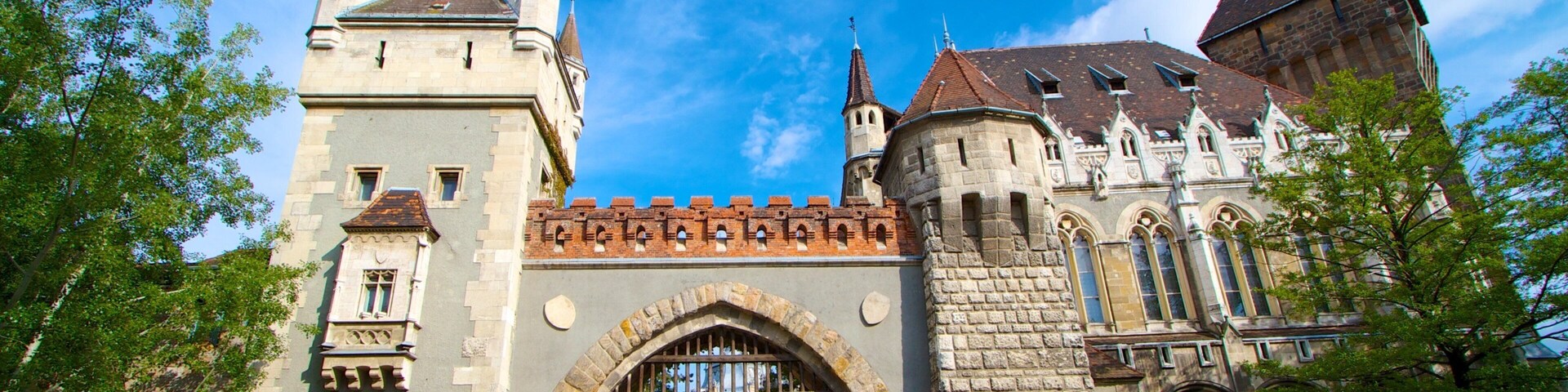 Vajdahunyad Castle showing heritage architecture and a castle