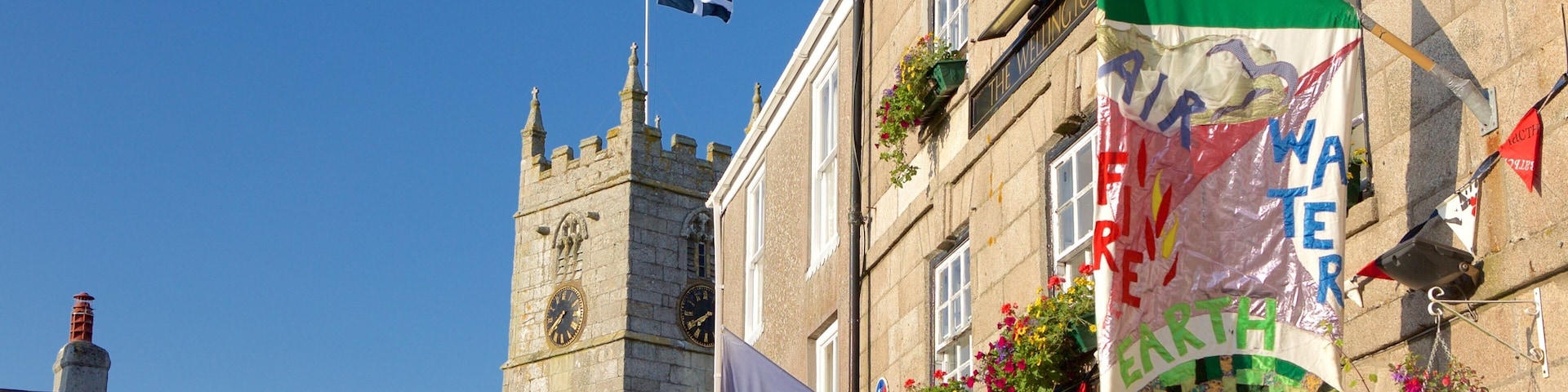 St Just which includes signage and heritage architecture