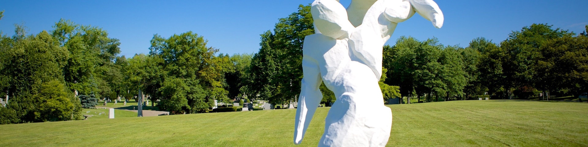 Forest Lawn Cemetery which includes outdoor art