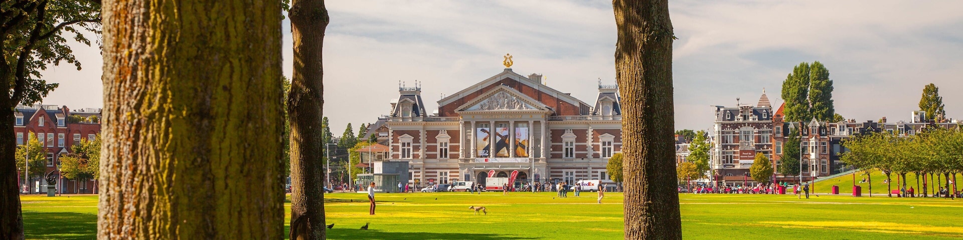 Concertgebouw featuring heritage architecture and a garden