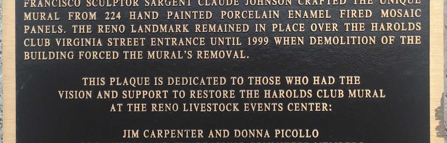 About the Harold's Club Mural.