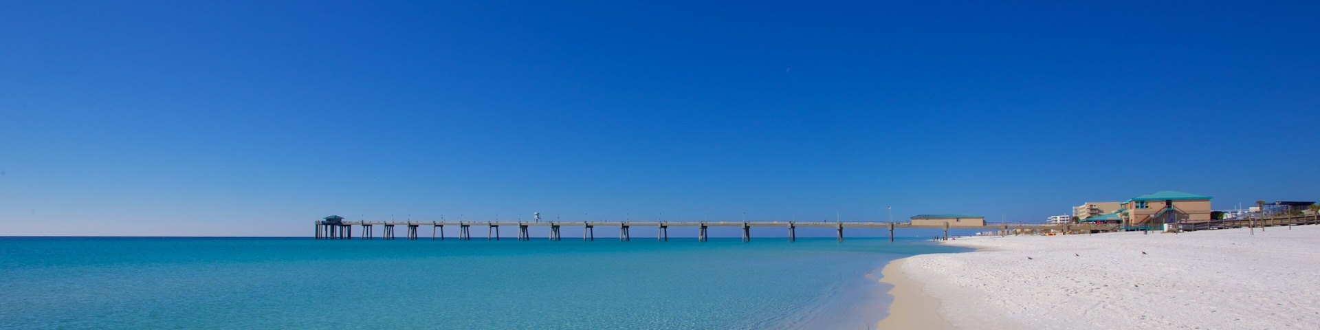Ilha Okaloosa caracterizando uma praia