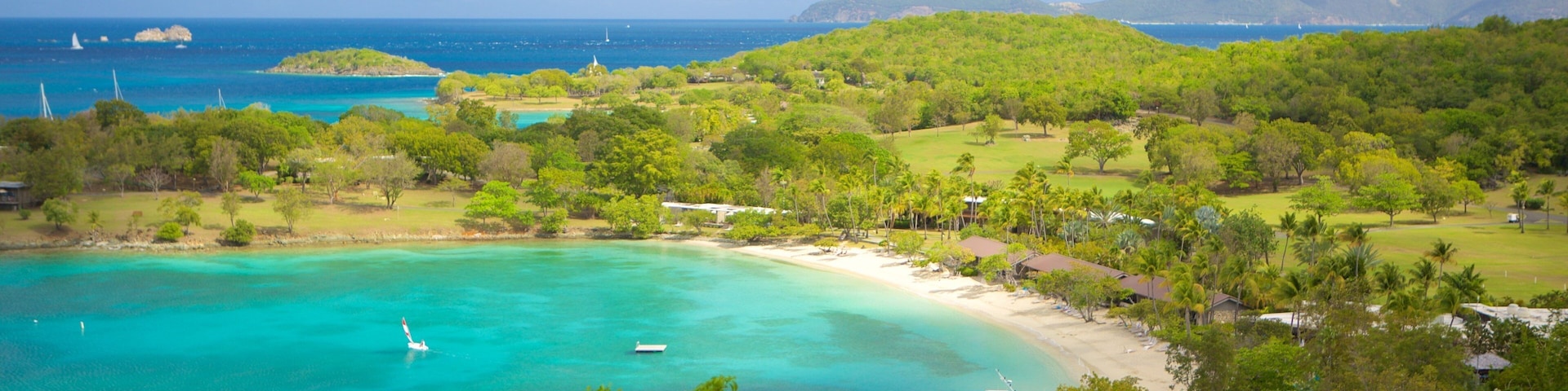 Caneel Bay featuring a bay or harbor