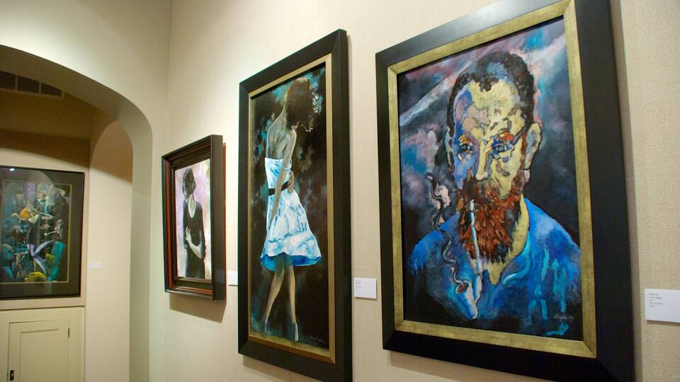 Charles Allis Art Museum showing interior views and art