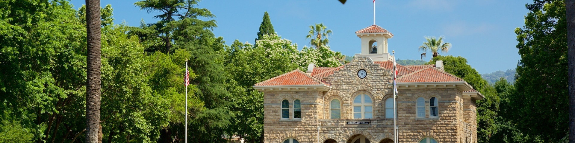 Sonoma Plaza caracterizando um parque