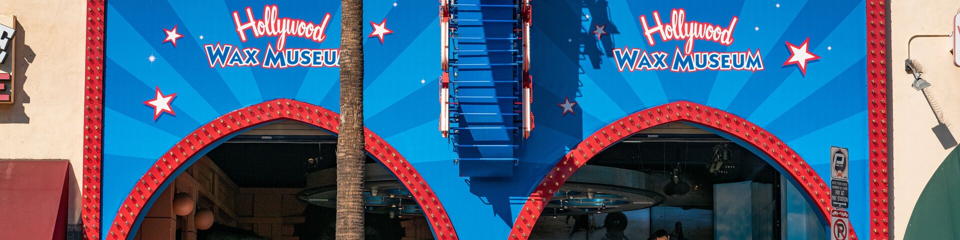 Hollywood Wax Museum featuring signage