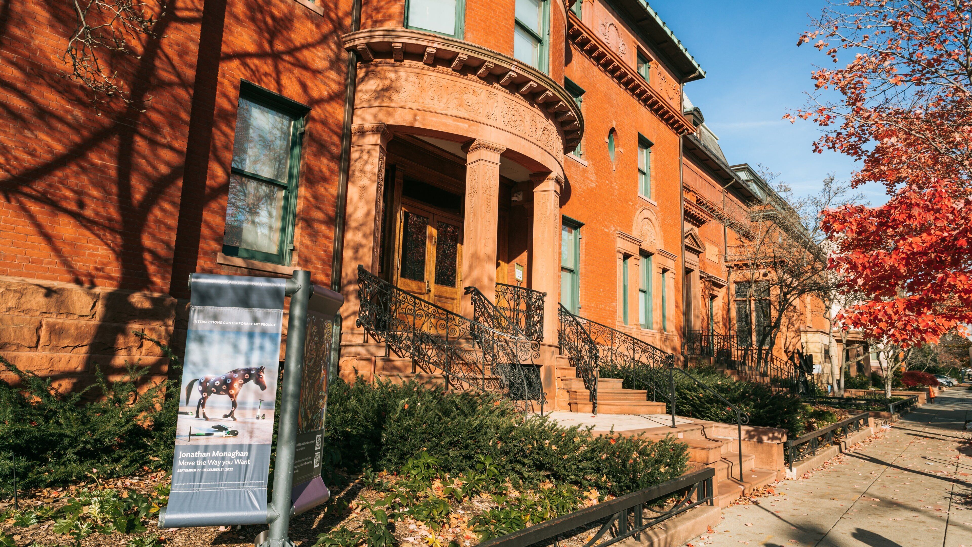 Phillips Collection showing heritage architecture and signage