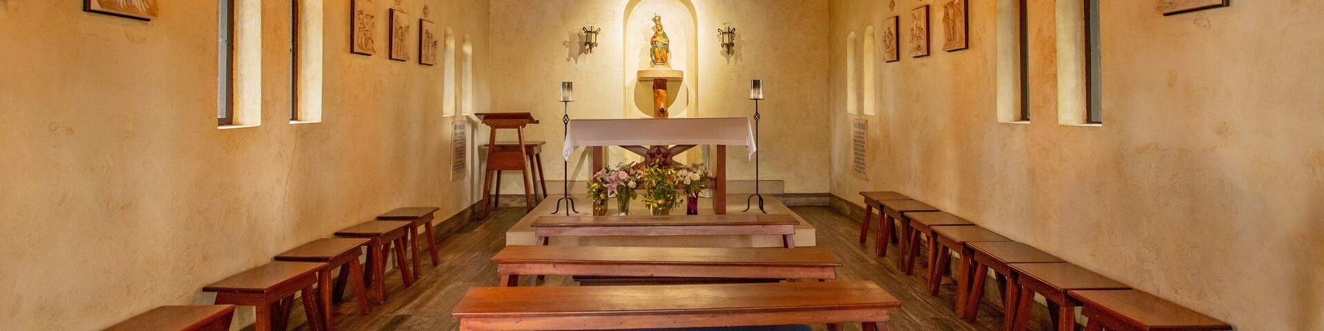 Mission of Nombre de Dios featuring a church or cathedral and interior views