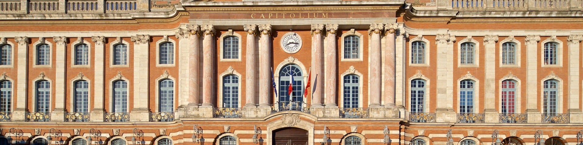 Capitole de Toulouse showing street scenes, heritage architecture and a square or plaza