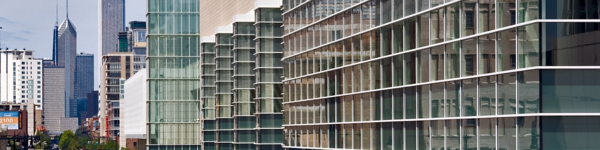 McCormick Place showing a high rise building and a city