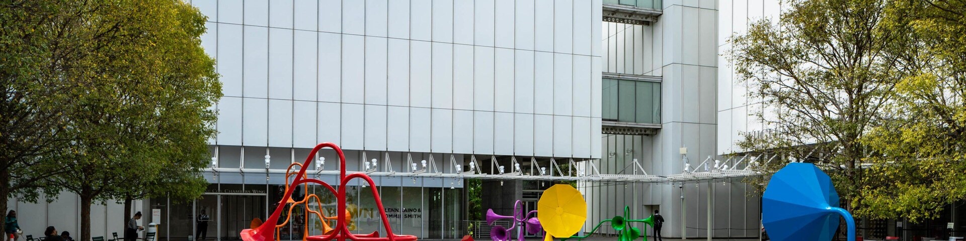 Woodruff Arts Center showing a square or plaza and outdoor art