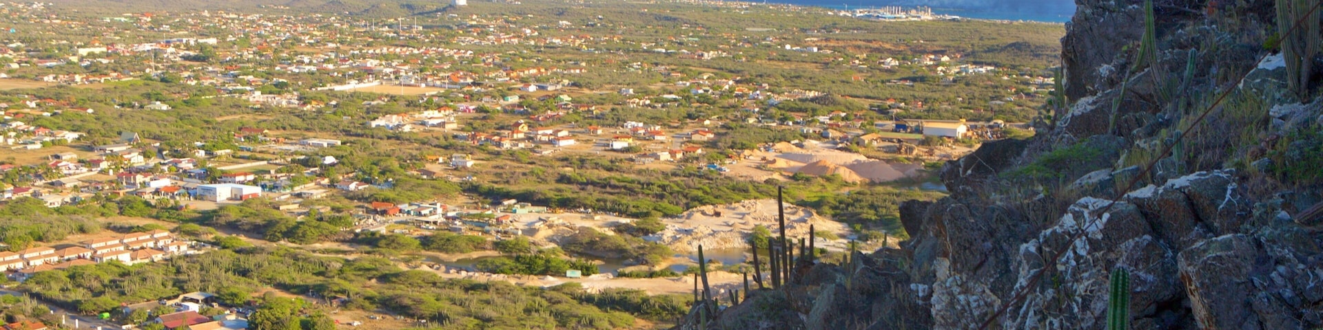 Hooiberg featuring a city and general coastal views