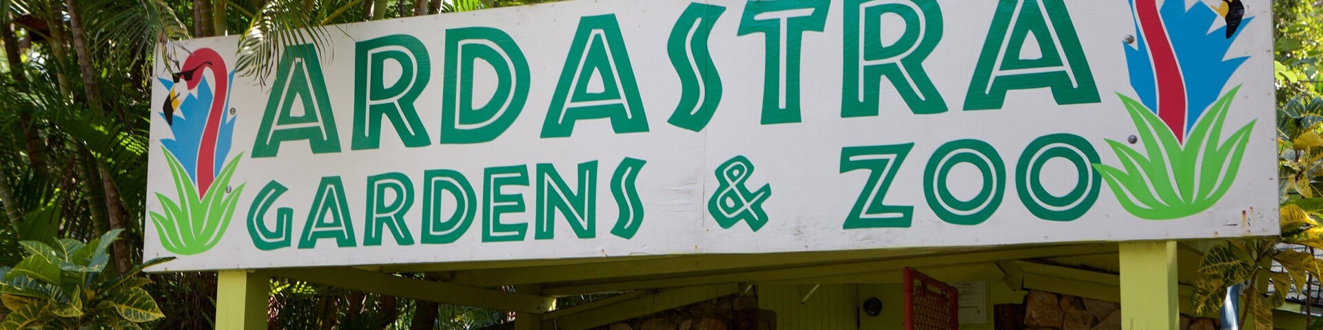 Ardastra Gardens, Zoo and Conservation Center which includes signage