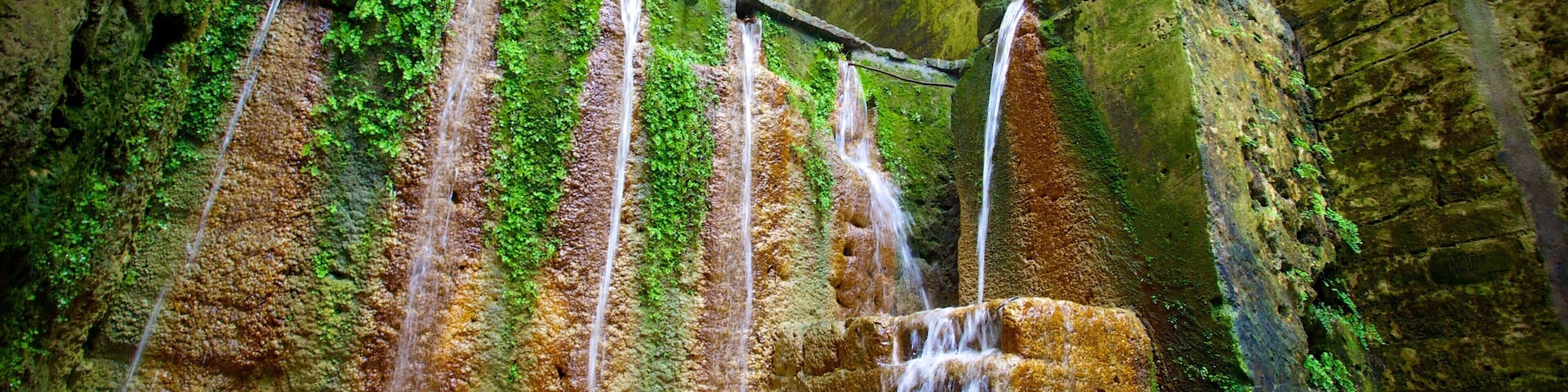 Queen\'s Staircase featuring a cascade