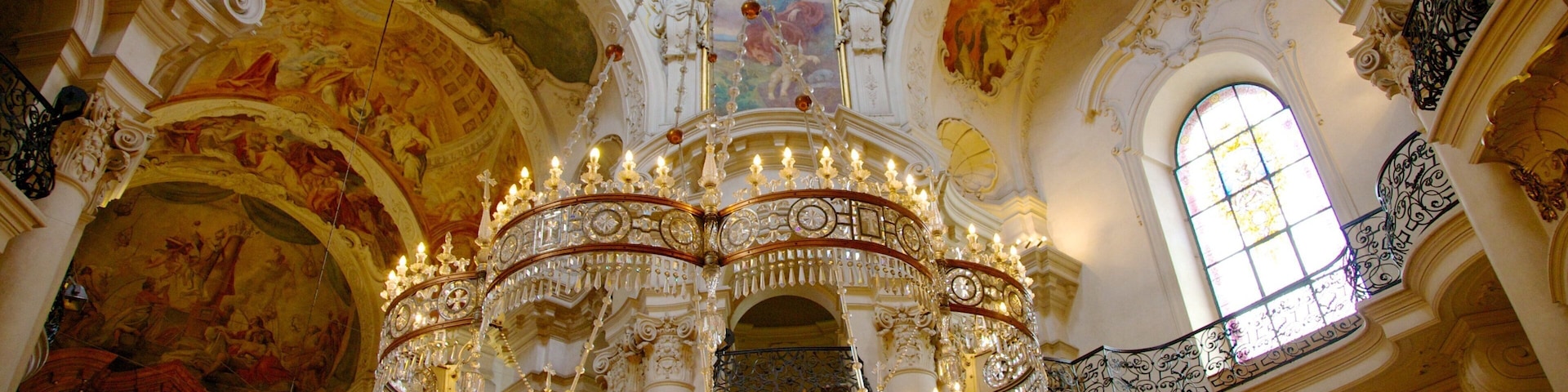 St. Nicholas Church at the Old Town Square showing a church or cathedral, religious aspects and heritage architecture
