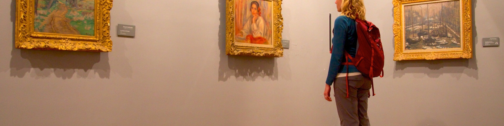 Botero Museum which includes interior views and art as well as an individual femail