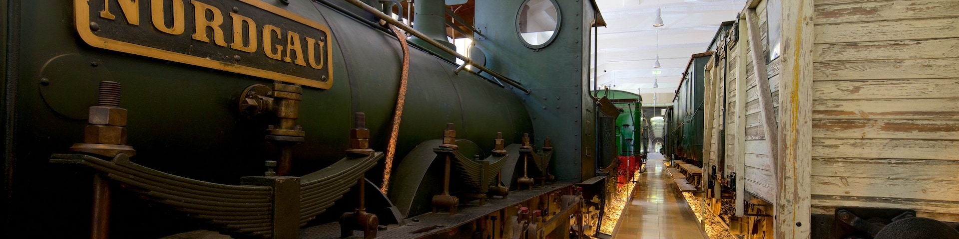 German National Railway Museum featuring interior views and heritage elements