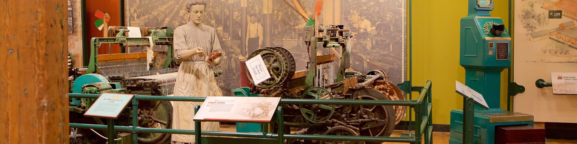 The Augusta Canal Interpretive Center at Enterprise Mill showing interior views