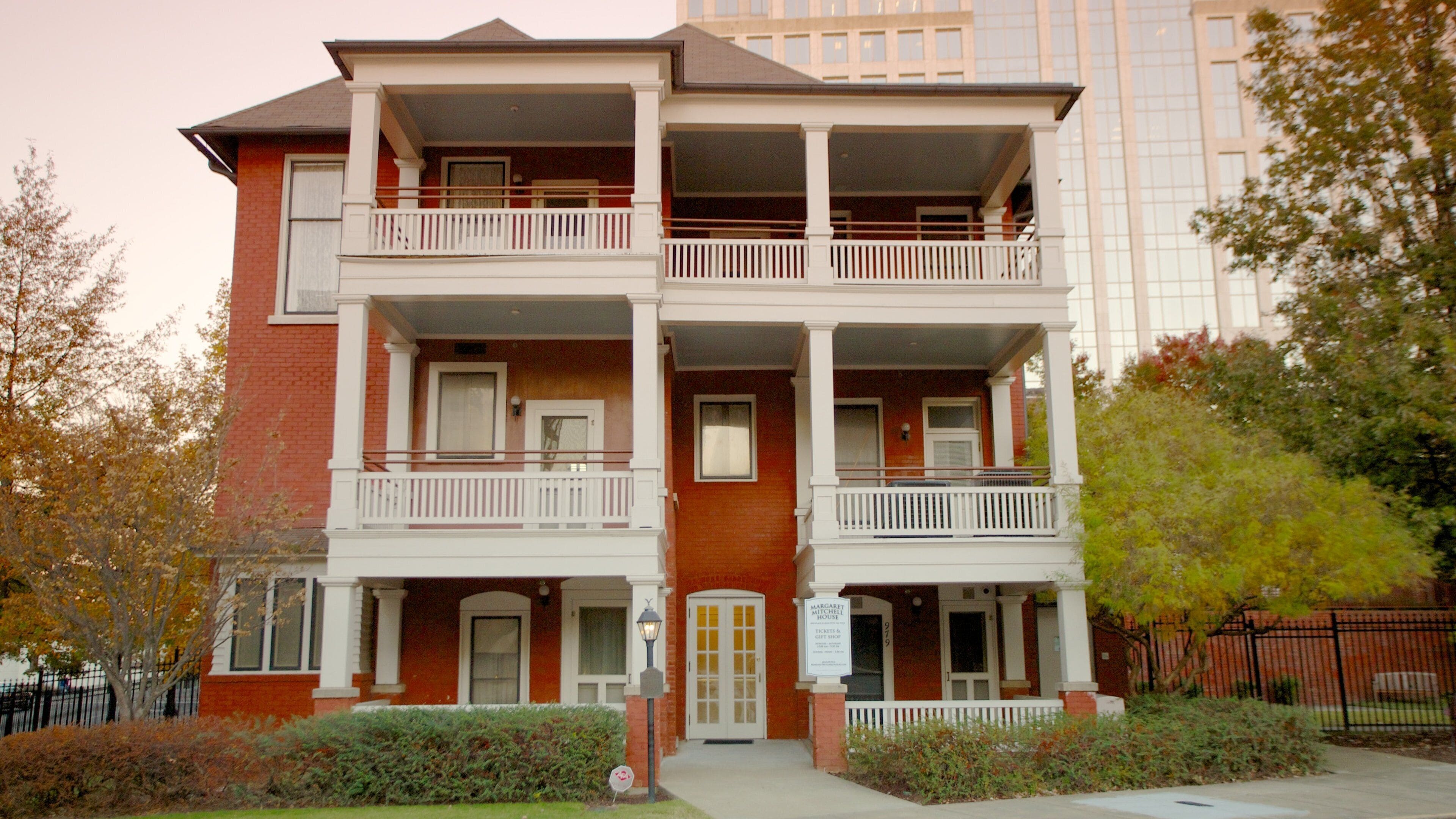 Margaret Mitchell House and Museum featuring a house, a city and autumn leaves