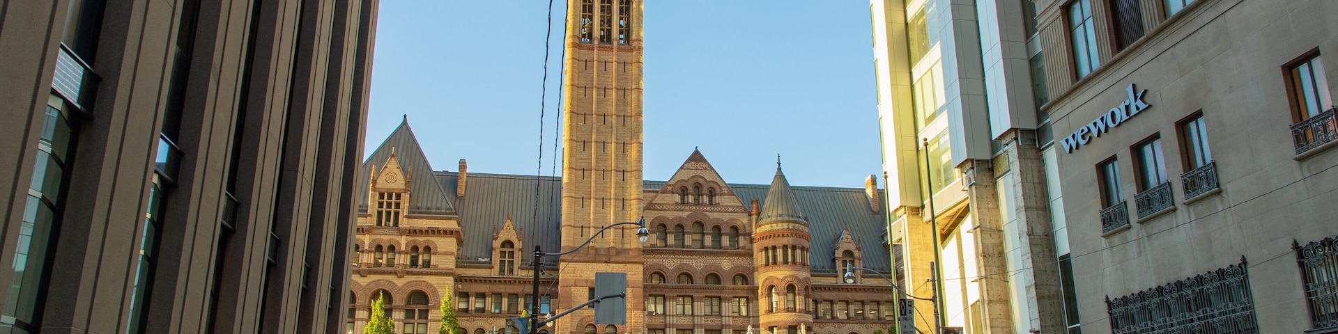 Toronto City Hall which includes heritage architecture and a city