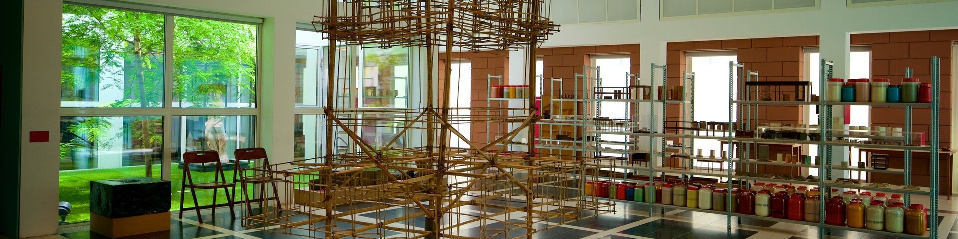 Museu Alemão de Arquitetura que inclui vistas internas