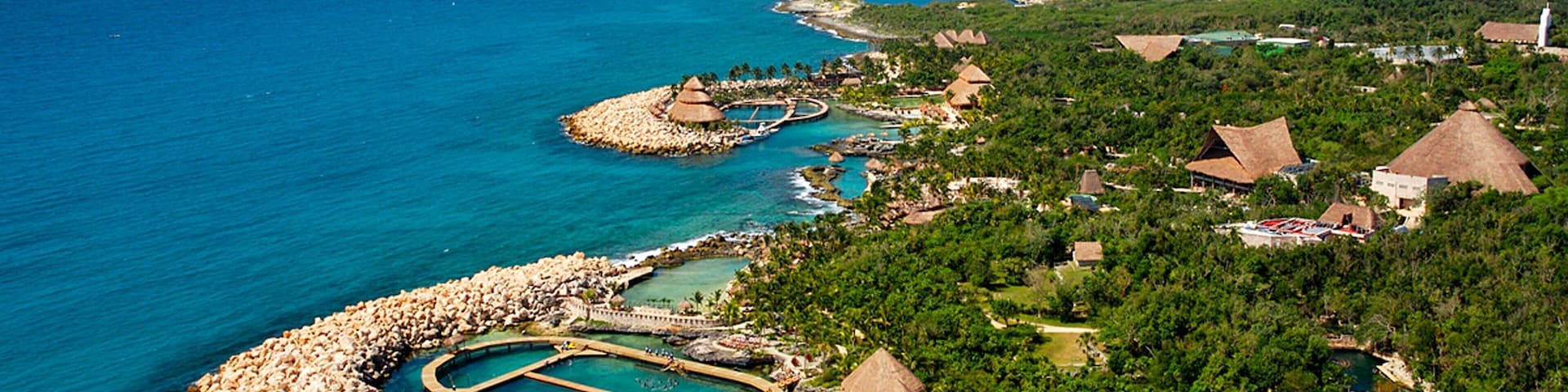 Xcaret Eco Theme Park featuring general coastal views, a luxury hotel or resort and a coastal town