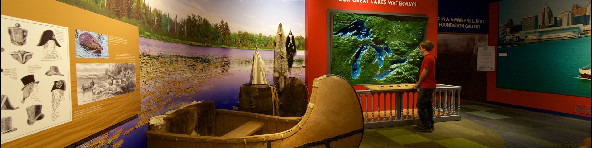 Dossin Great Lakes Museum caracterizando vistas internas