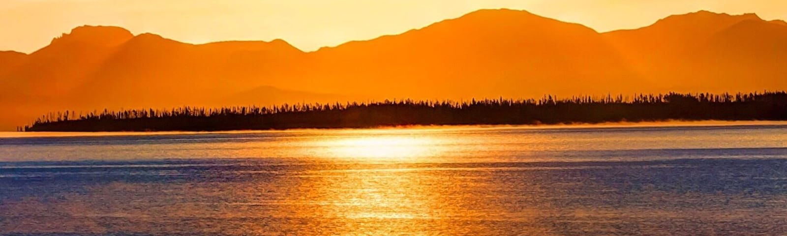 Sunrise in West Thumb #golden