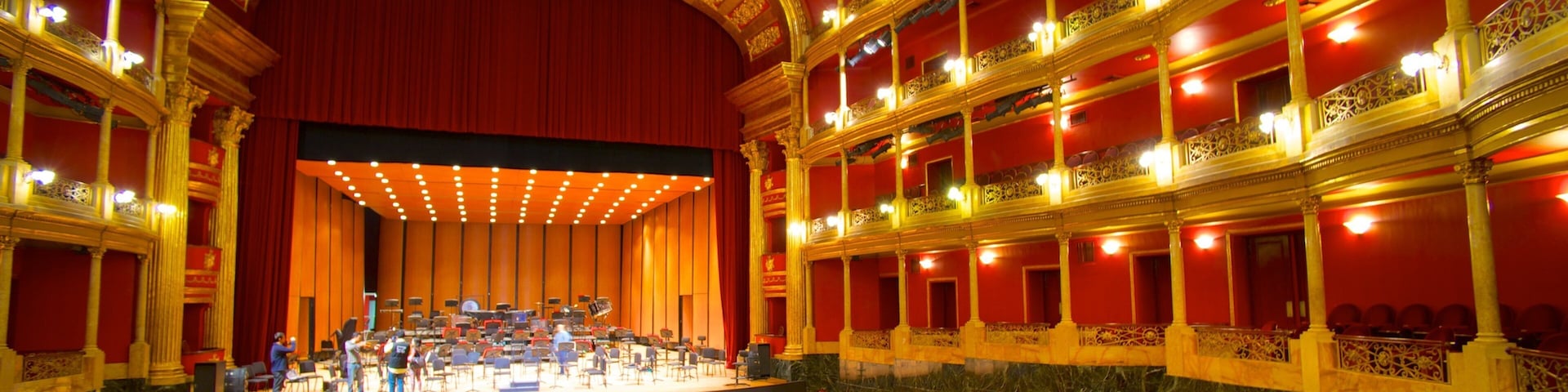 Degollado Theater which includes interior views and theater scenes