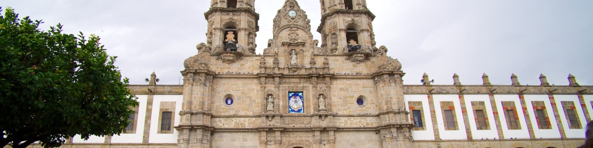 Basilica de Zapopan which includes heritage architecture, a church or cathedral and a city