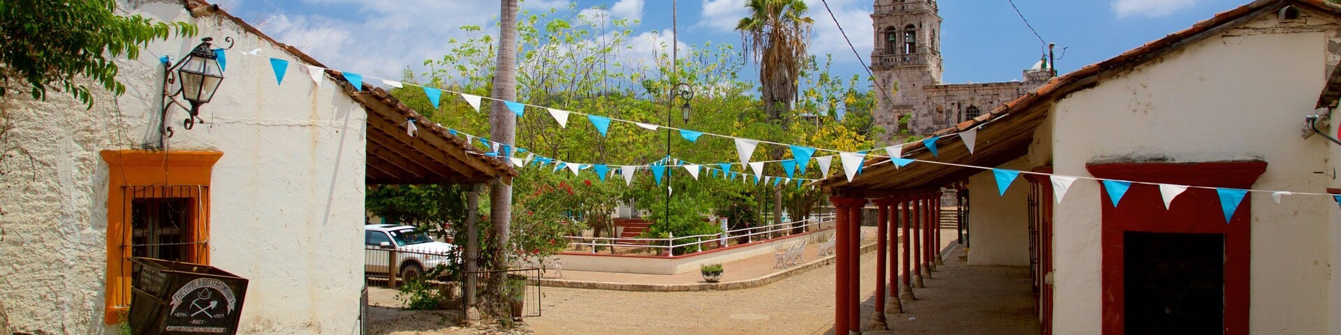 Copala which includes heritage architecture and a small town or village