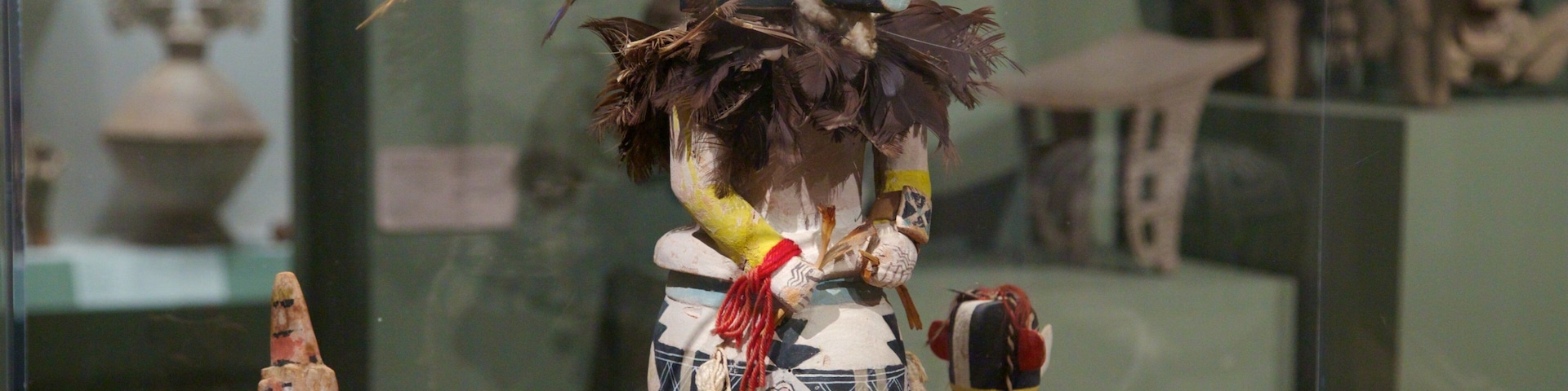Unique Native American artifacts on display at New Orleans Museum of Art in Louisiana, showcasing cultural heritage and craftsmanship