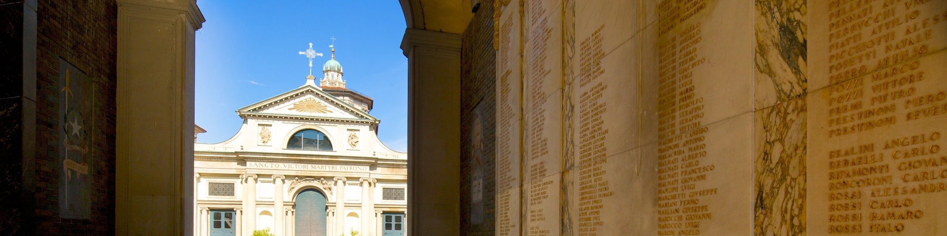 San Vittore Basilica which includes interior views, a church or cathedral and religious elements