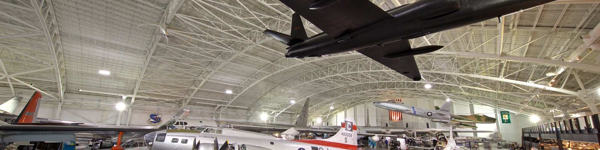 Strategic Air Command and Aerospace Museum featuring interior views and aircraft