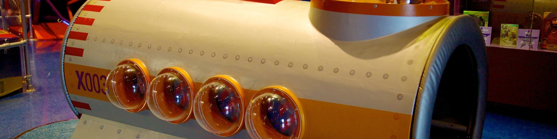 Exciting space-themed play area at Please Touch Museum in Philadelphia