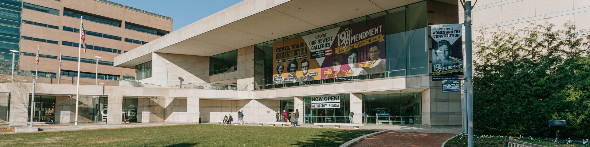 National Constitution Center featuring signage
