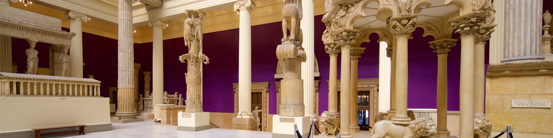 Carnegie Museum of Art mostrando vistas internas e elementos de patrimônio