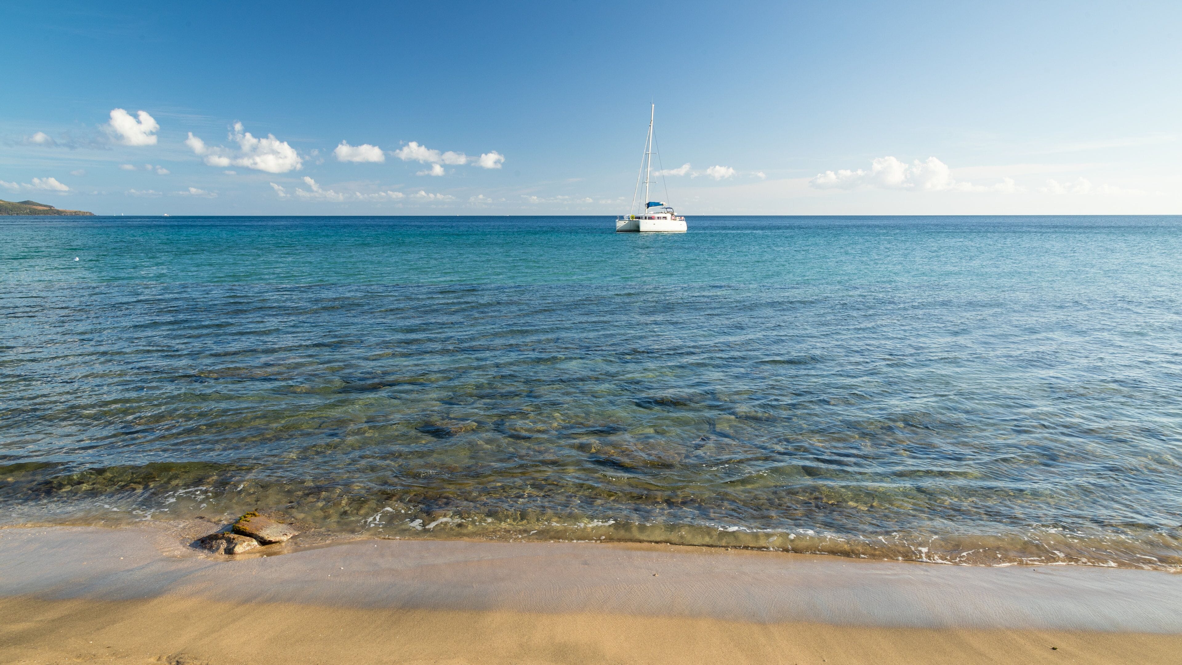 South Friar\'s Beach showing a beach and general coastal views