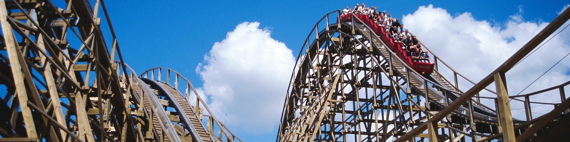 Liseberg Amusement Park showing rides