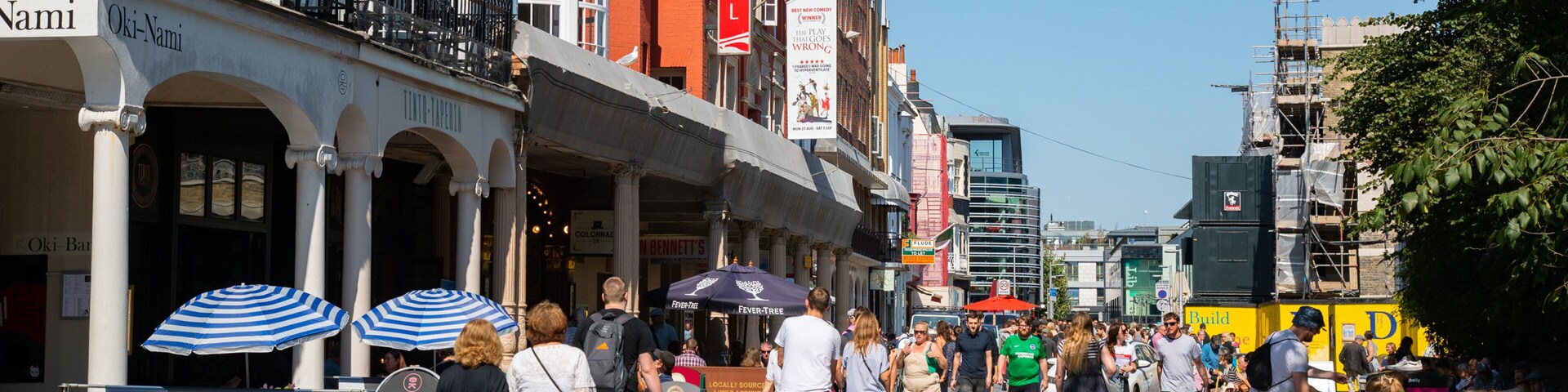 Brighton Theatre Royal featuring street scenes