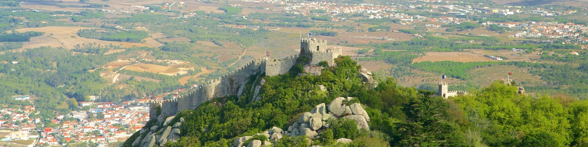 Moorish Castle featuring chateau or palace, tranquil scenes and landscape views