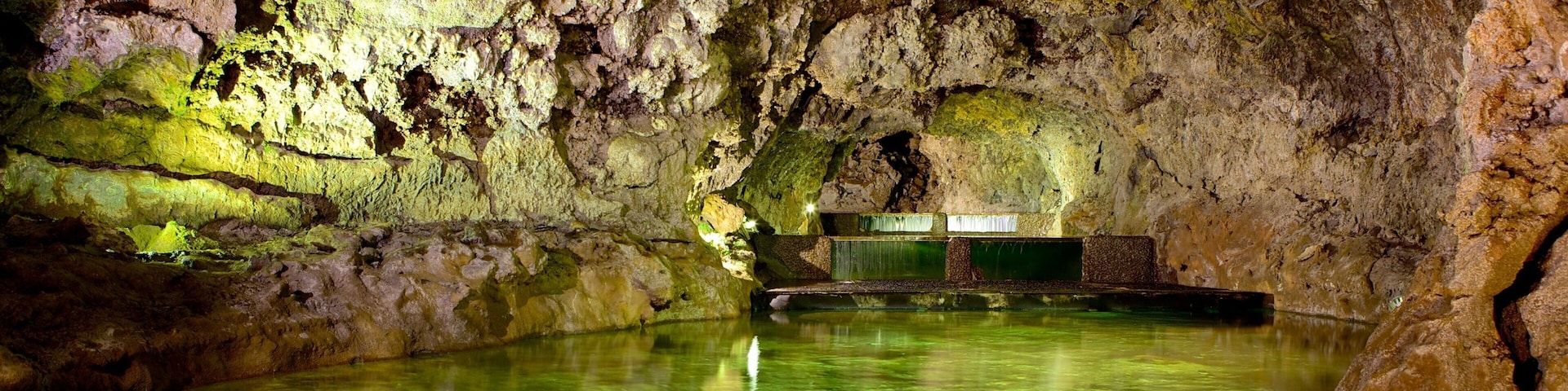 Caves of Sao Vicente and Volcanism Center showing caves