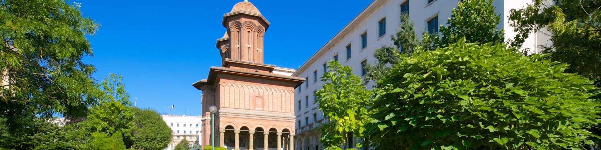 Bucharest which includes heritage architecture and a church or cathedral