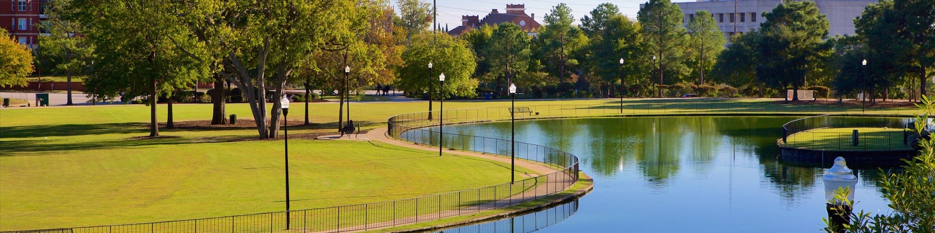 Finlay Park featuring a garden and a lake or waterhole