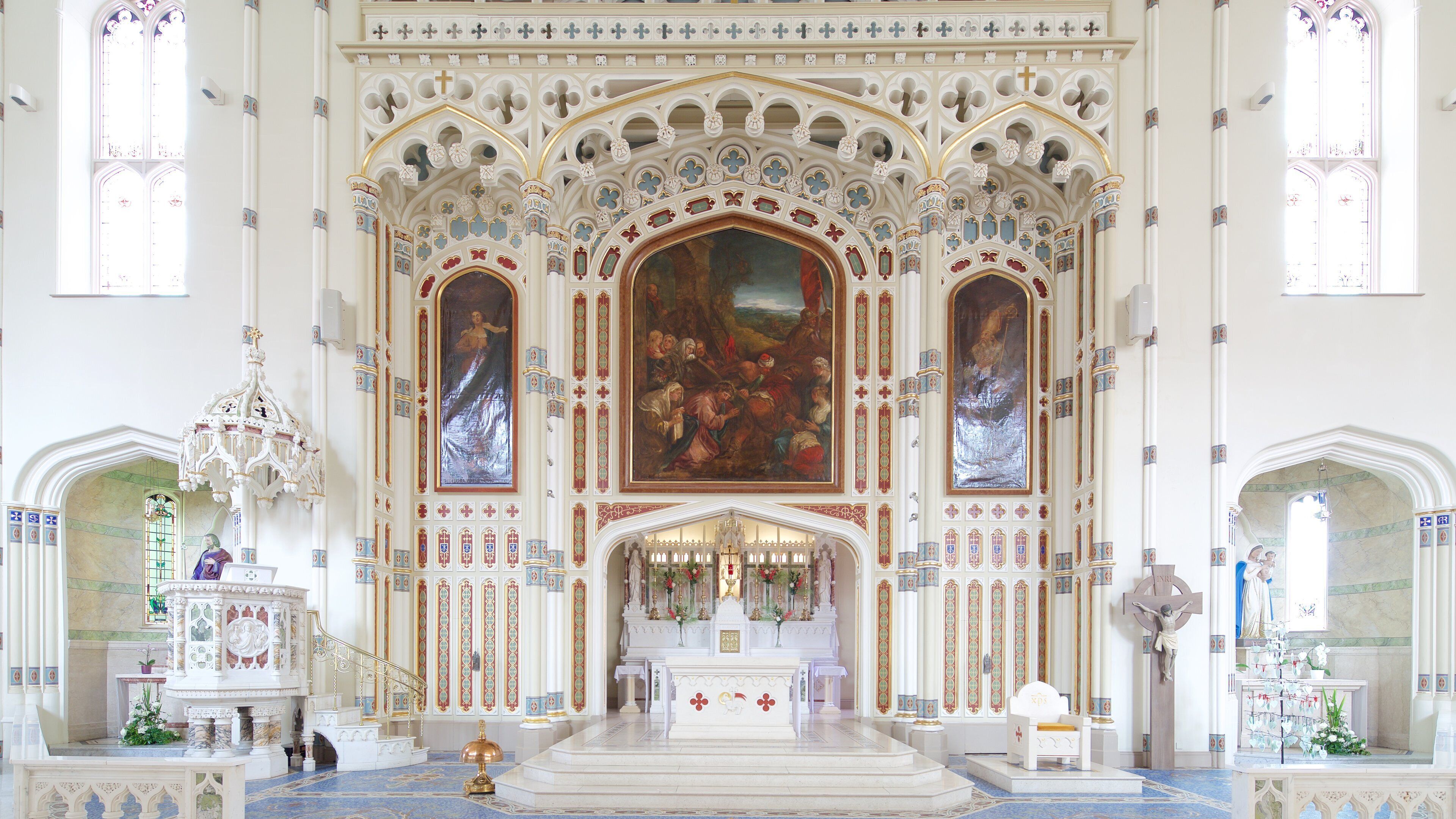 St. Malachy\'s Church featuring religious elements, heritage elements and interior views