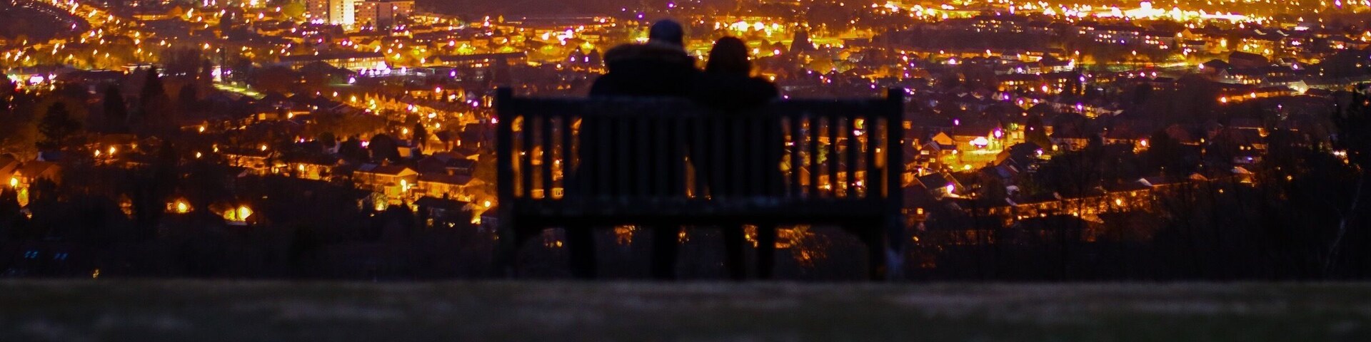 Overlooking the city lights- time to reflect