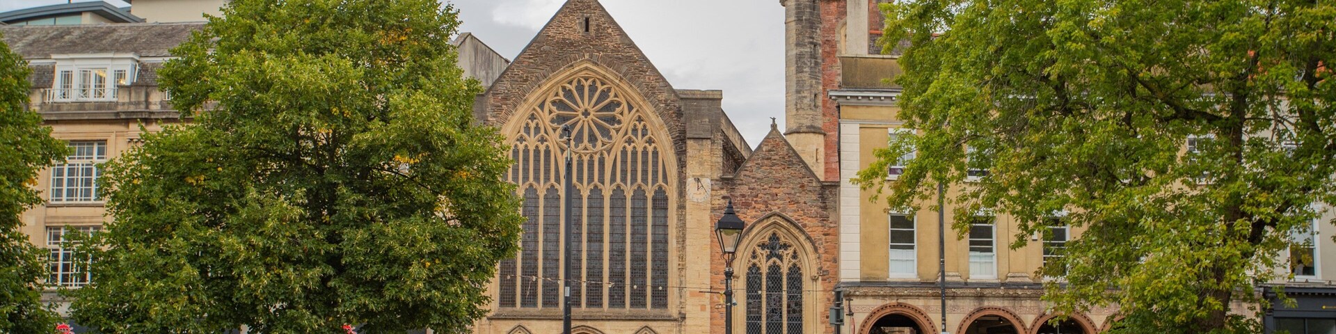 Lord Mayor\'s Chapel showing a park, a church or cathedral and heritage architecture