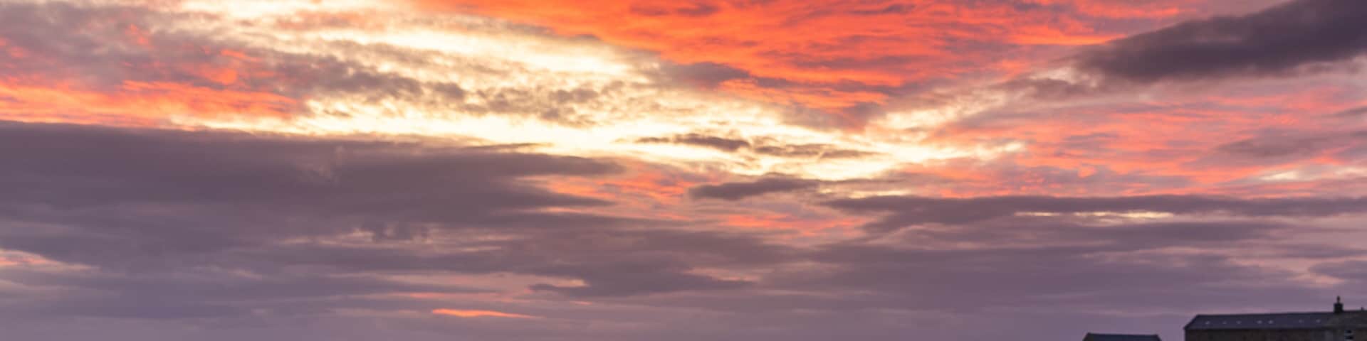 A gorgeous autumn sunset. Such a peaceful spot