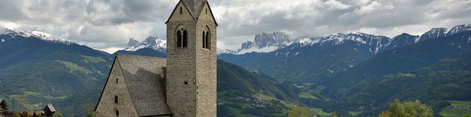 The Saint Andrew church in Feldthurns in South Tyrol
