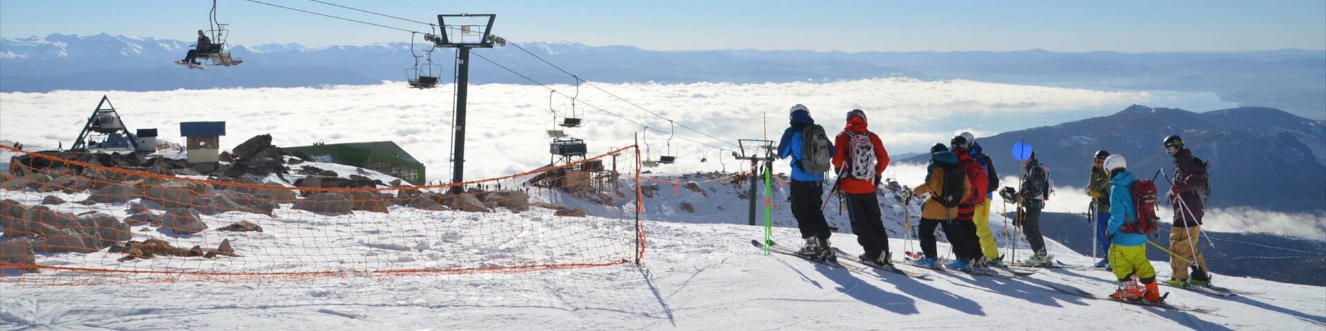 Bariloche featuring a gondola, snow and landscape views